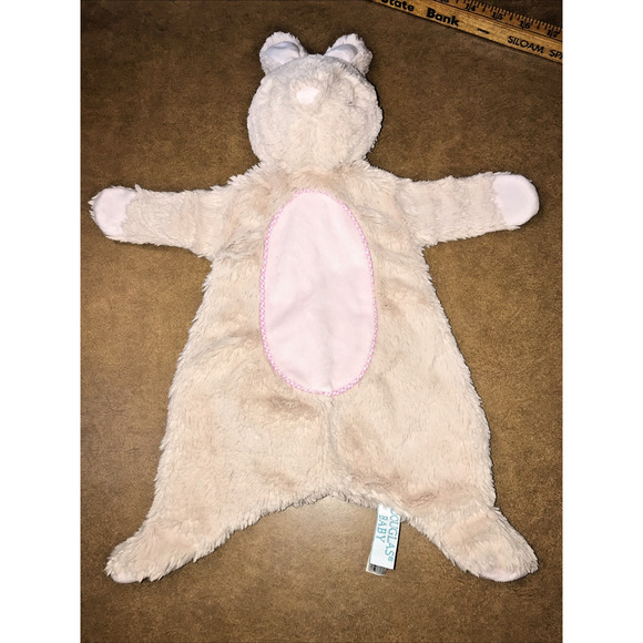 Douglas | Toys | Douglas Baby Pink And Brown Bunny Rabbit Lovey Flat ...
